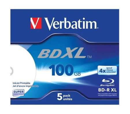 Verbatim 100GB/XL/BD-R 4X PRINT JC 1/5 43789 ( 5100P/Z )