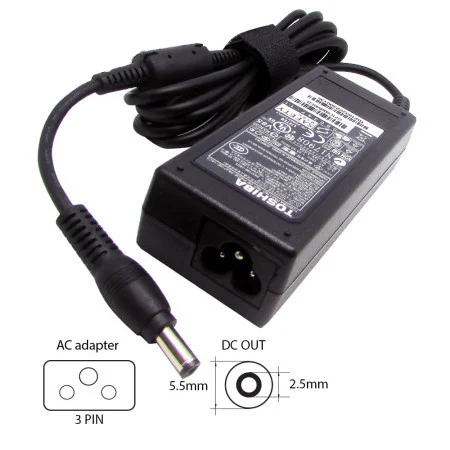 Toshiba 19V-3.42A ( 5.5 * 2.5 ) PA3714E-1AC3 65W laptop adapter ( 3074 )