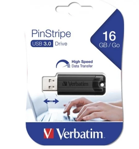 Verbatim 49316 16gb drive 3.2 gen1 pinstripe black ( UFV49316/Z )