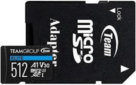 TeamGroup MICRO SDXC 512GB ELITE, UHS-I U3 V30 A1, 100/90MB/s +SD Adapter TEAUSDX512GIV30A103