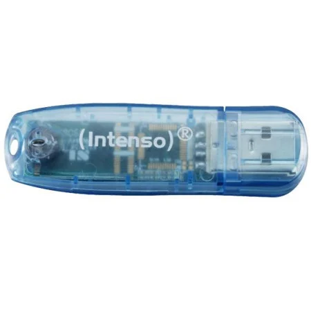 Intenso USB flash drive 4GB Hi-Speed USB 2.0, rainbow Line, plavi - USB2.0-4GB/rainbow