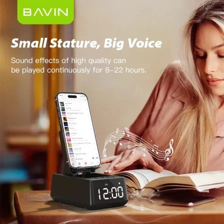 Bavin bluetooth zvučnik/stalak crna ( 90504 )