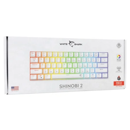White Shark Ws Gk 004211 Shinobi - 2 W - Us Red Mechanical