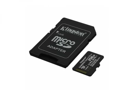 Kingston MicroSD 256GB, Canvas Select Plus, Class 10 UHS-I U1 V10 A1, Read up to 150MB/s, w/SD adapter ( SDCS3/256GB )