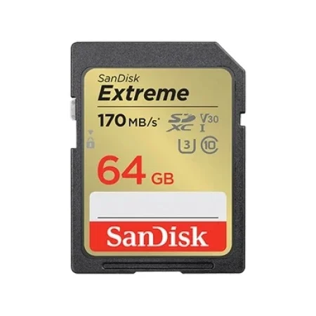 SanDisk Extreme SDSDXV2-064G-GNCIN SD Card 64GB