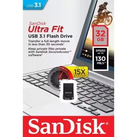 SanDisk USB flash 32GB ultra fit SDCZ430-032G-G46 USB 3.1