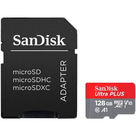 SanDisk High Endurance microSDXC 128GB + SD Adapter - for dash cams & home monitoring, up to 10,000 Hours, Full HD / 4K videos, up to 100/4