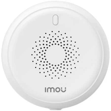 Imou Gas leak sensor with low-current gas sensor and built-in temperature compensation, detects combustible gas molecules, triggers 85dB au