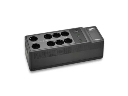 Apc back-ups 850VA, 230v, USB type-c and a charging ports, 8 schuko cee 7 outlets (2 surge) ( be850g2-gr )