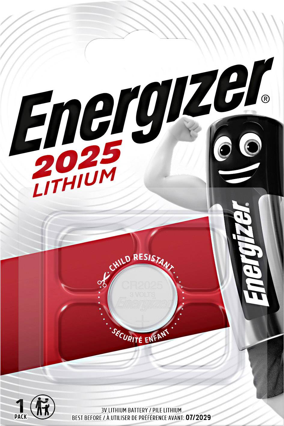 Energizer CR2025 dugmasta baterija litijumska 3 V 163 mAh CR 2025 (⌀ x V) 20 mm x 2,5 mm