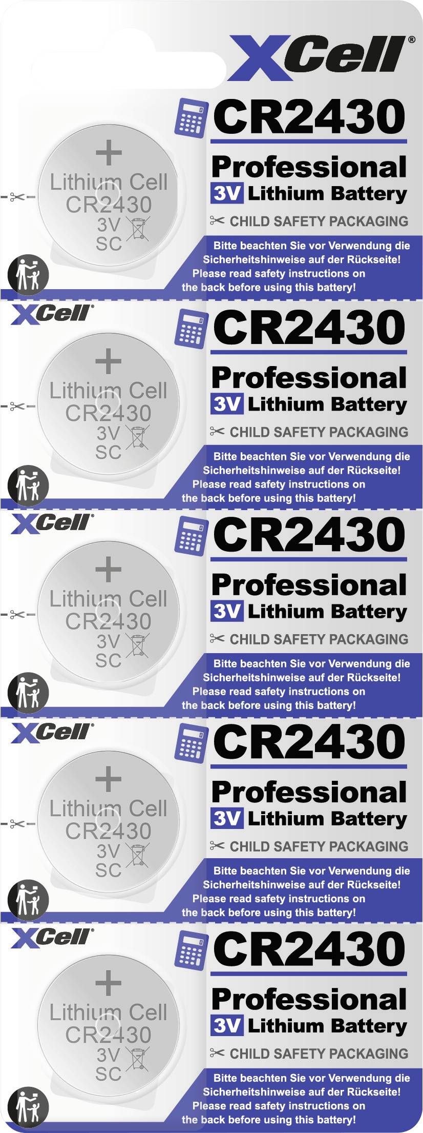 XCell dugmasta baterija litijumska 3 V 290 mAh CR 2430