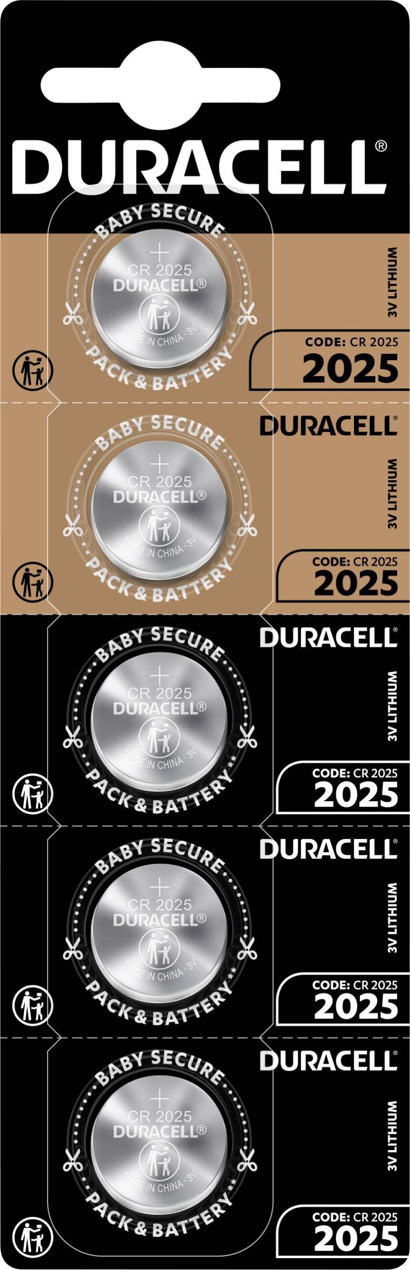 Duracell dugmasta baterija litijumska 3 V 165 mAh CR 2025 20 mm