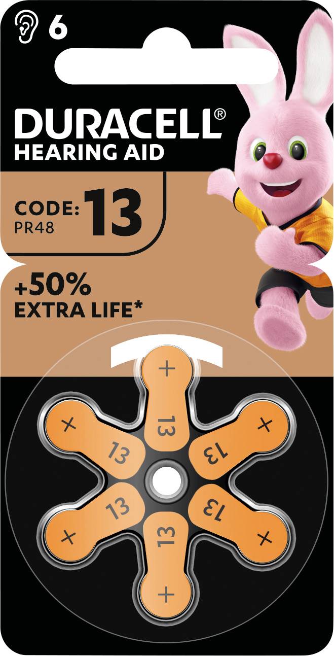 Duracell baterija za slušni aparat cink-vazduh 1,45 V 290 mAh ZA 13 (⌀ x V) 7,9 mm x 5,4 mm