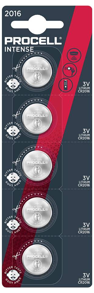 PROCELL dugmasta baterija litijumska 3 V CR 2016 pak. 5 kom.