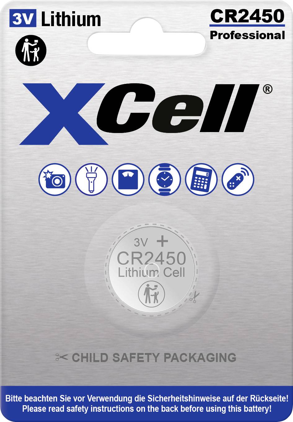 XCell dugmasta baterija litijumska 3 V 600 mAh CR 2450
