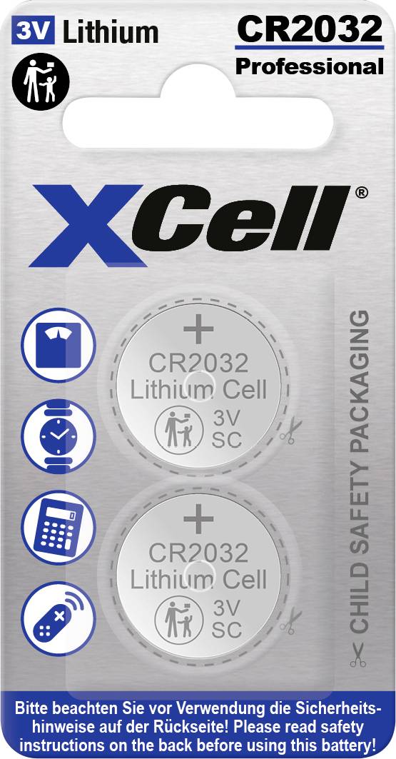 XCell dugmasta baterija litijumska 3 V 220 mAh CR 2032