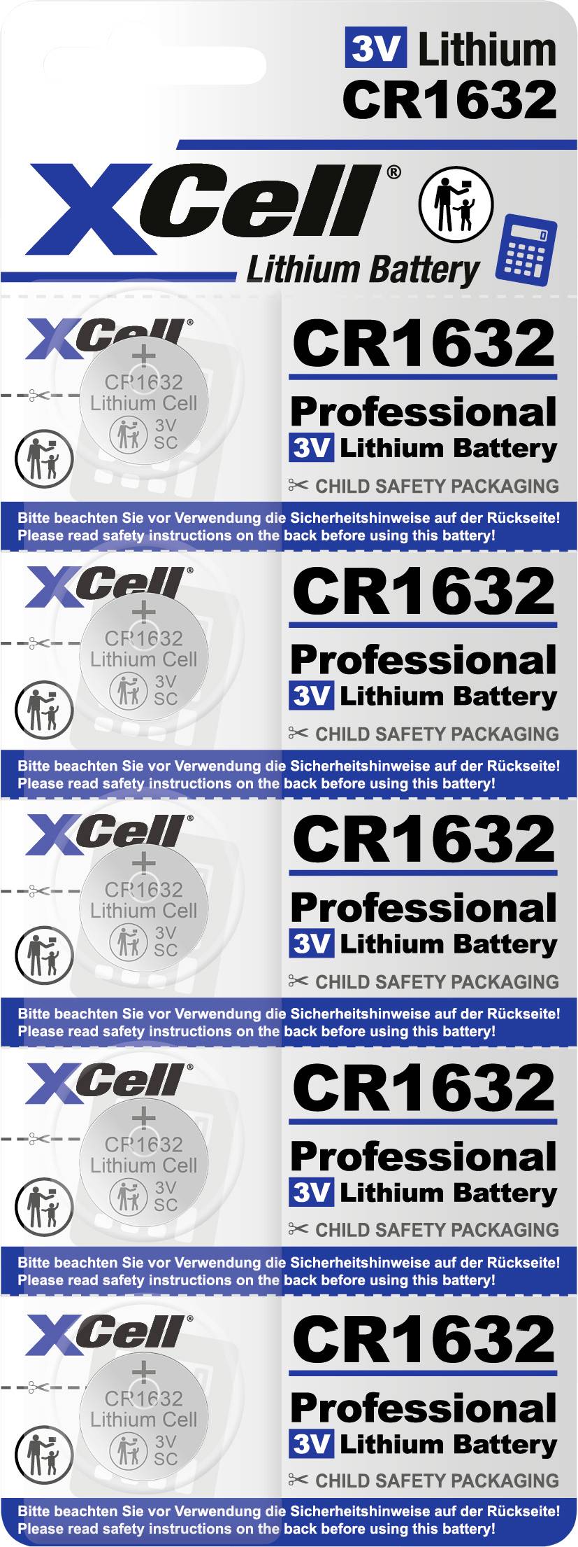 XCell dugmasta baterija litijumska 3 V 130 mAh CR 1632
