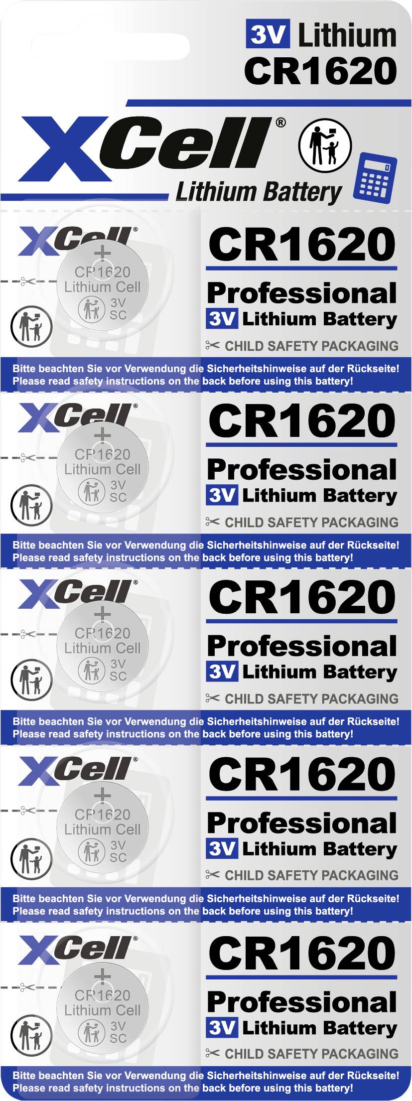 XCell dugmasta baterija litijumska 3 V 70 mAh CR 1620