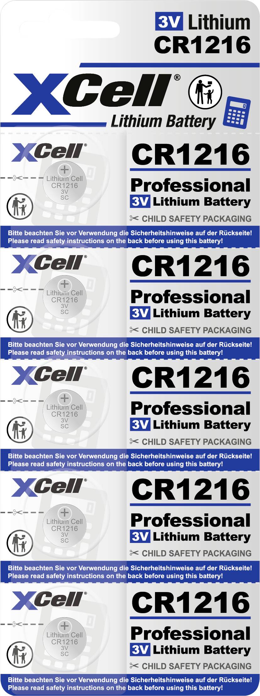 XCell dugmasta baterija litijumska 3 V 30 mAh CR 1216