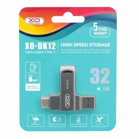 Xo dk12 usb3.2 fleš memorija 32gb + type c ( XO0380 )