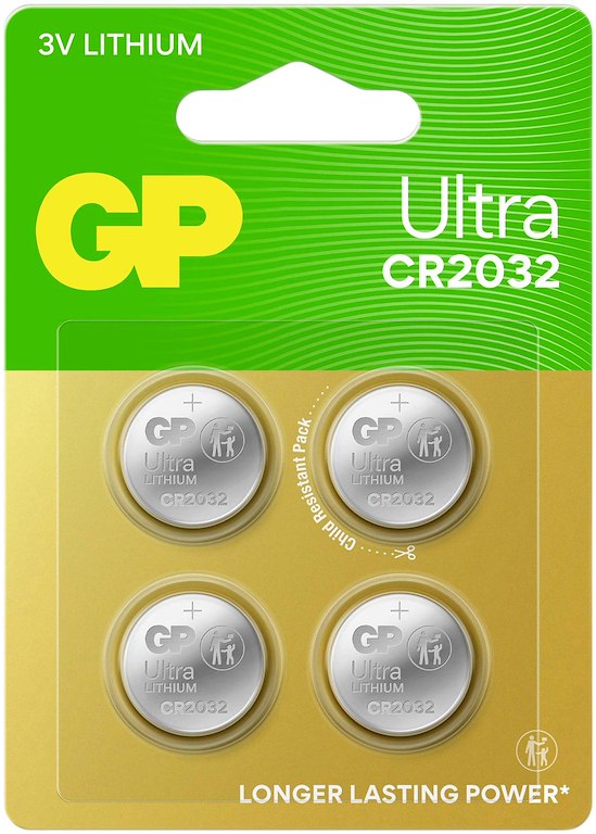 GP dugmasta baterija litijumska 3 V 220 mAh CR 2032