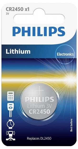 Philips dugmasta baterija litijumska 3 V CR 2450