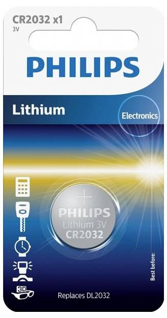 Philips dugmasta baterija litijumska 3 V CR 2032