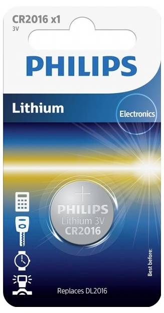 Philips dugmasta baterija litijumska 3 V CR 2016