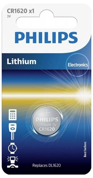 Philips dugmasta baterija litijumska 3 V CR 1620