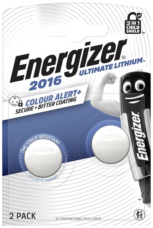 Energizer E304205800 dugmasta baterija litijumska 3 V 90 mAh CR 2016