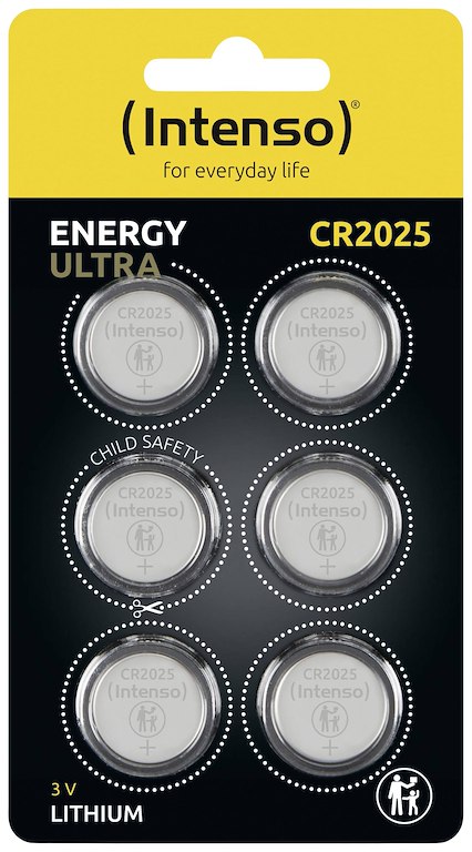 Intenso dugmasta baterija litijumska 3 V 160 mAh CR 2025