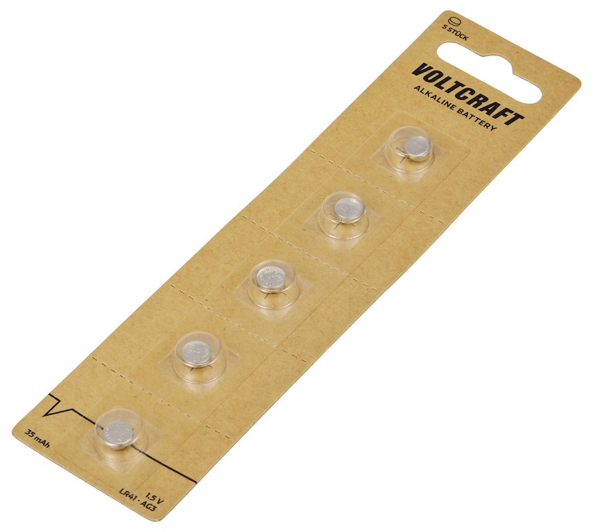 VOLTCRAFT dugmasta baterija alkalna 1,5 V 35 mAh LR 41 0,61 g
