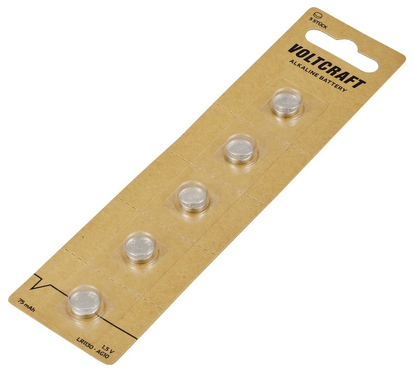 VOLTCRAFT AG10 dugmasta baterija alkalna 1,5 V 75 mAh LR 1130 1,15 g