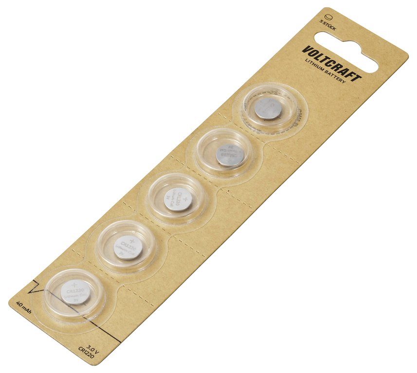 VOLTCRAFT VC-16107970 dugmasta baterija litijumska 3 V 40 mAh CR 1220