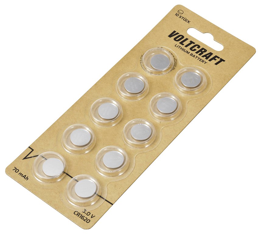 VOLTCRAFT VC-16107955 dugmasta baterija litijumska 3 V 70 mAh CR 1620