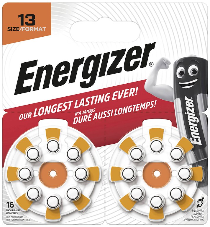 Energizer dugmasta baterija cink-vazduh 1,45 V ZA 312 pak. 16 kom.