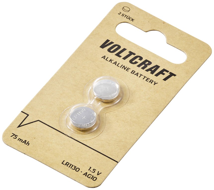 VOLTCRAFT AG10 dugmasta baterija alkalna 1,5 V 75 mAh LR 1130 (⌀ x V) 11,6 mm x 3,05 mm