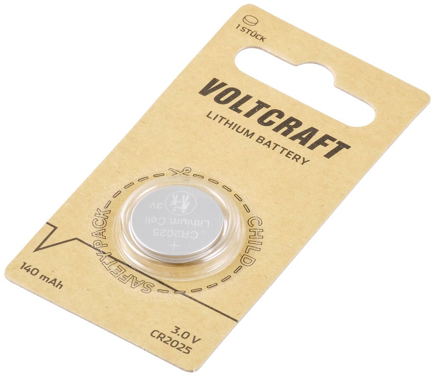 VOLTCRAFT LM2025 dugmasta baterija litijumska 3 V 140 mAh CR 2025