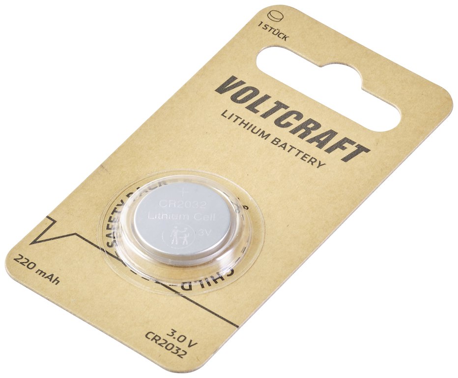 VOLTCRAFT LM2032 dugmasta baterija litijumska 3 V 220 mAh CR 2032 (⌀ x V) 20 mm x 3,2 mm