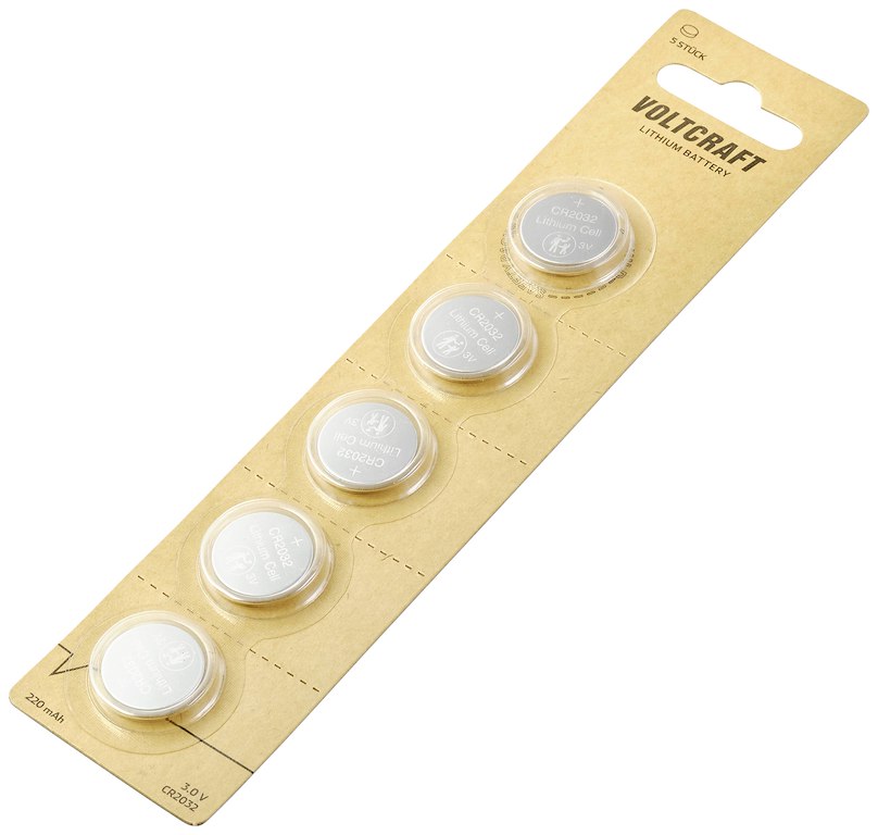 VOLTCRAFT LM2032 dugmasta baterija litijumska 3 V 220 mAh CR 2032