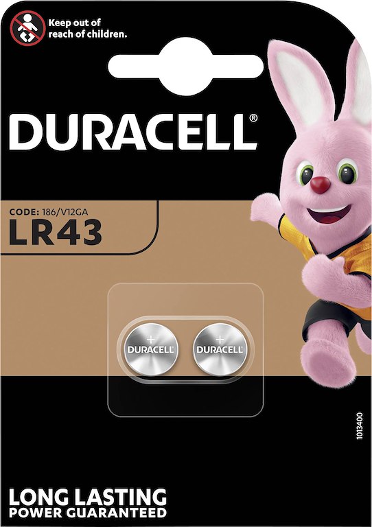 Duracell AG12 dugmasta baterija alkalna 1,5 V 73 mAh LR 43