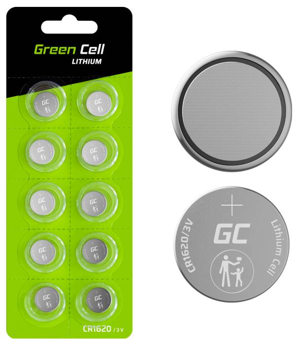 Green Cell CR1620 dugmasta baterija litijumska 3 V 70 mAh CR 1620