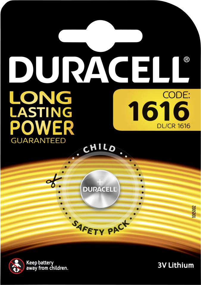Duracell DL1616 dugmasta baterija litijumska 3 V 45 mAh CR 1616