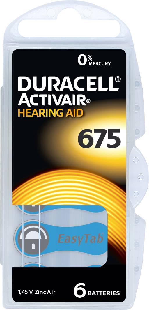 Duracell baterija za slušni aparat cink-vazduh 1,45 V 630 mAh ZA 675