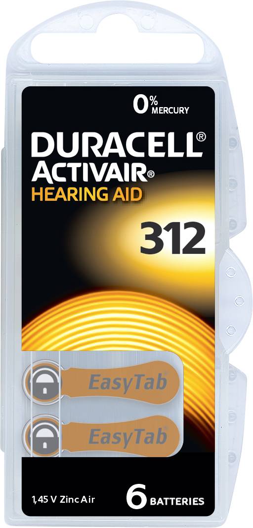 Duracell baterija za slušni aparat cink-vazduh 1,45 V 160 mAh ZA 312