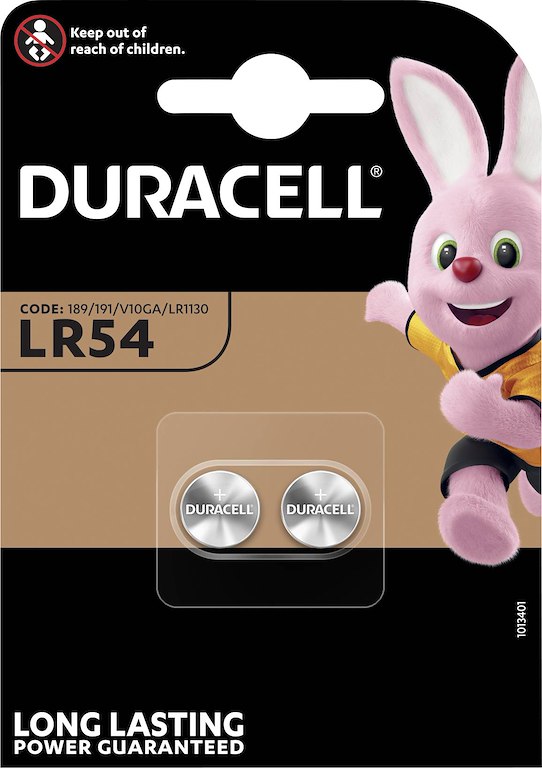 Duracell AG10 dugmasta baterija alkalna 1,5 V 65 mAh LR 54