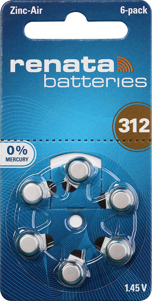 Renata PR41 dugmasta baterija cink-vazduh 1,4 V 165 mAh ZA 312
