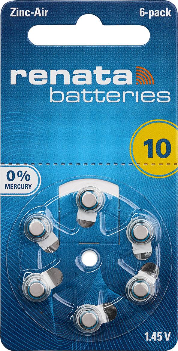 Renata PR70 dugmasta baterija cink-vazduh 1,4 V 105 mAh ZA 10