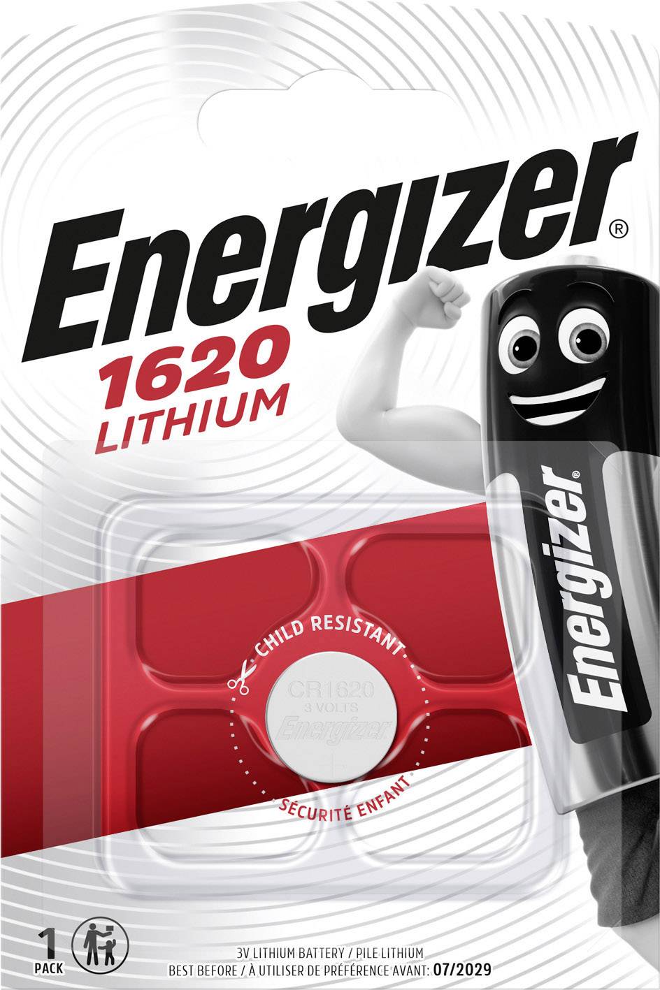 Energizer CR1620 dugmasta baterija litijumska 3 V 79 mAh CR 1620
