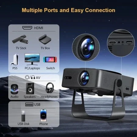 Zeus P7-Ultra FHD/LED LCD/7000LUM(400ANSI)/DuaWiFi/mirac/BT/HDMI/USB/zvuč/Android 12 Projektor